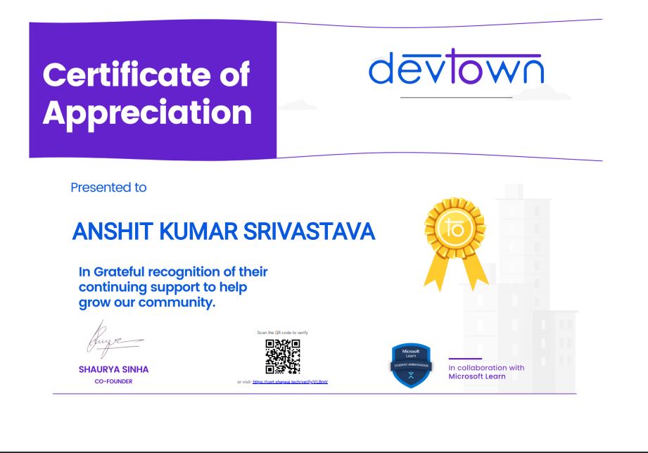 Anshit Kumar Srivastava Anshit Kumar Srivastava